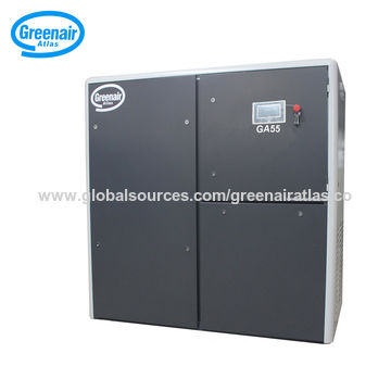 ChinaGreenair Atlas GA55 55kW 75HP 8Bar Oil Lubricated Rotary Screw Air ...
