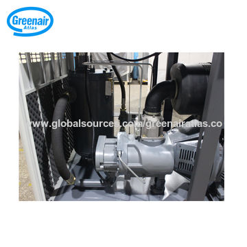 ChinaGreenair Atlas GA55 55kW 75HP 8Bar Oil Lubricated Rotary Screw Air ...