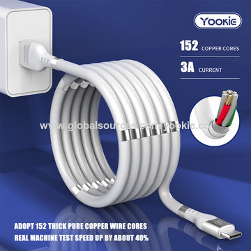 China USB-C Cable Magnetic 1M, Automatically Retractable Fast Charging ...
