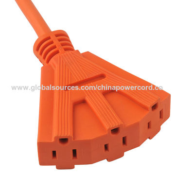 China US dual color Extension Cord with 5, 10, 15, 25 or 50ft Length ...