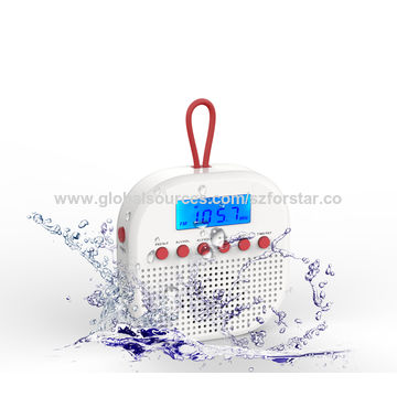 China Waterproof DAB Shower Radio with Aux-in Jack and built-in battery ...