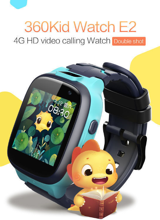 360 E2 Kids Smart Watch 800mAh Battery High-level Waterproof- IPX8 Real-time Tracking, Child ...