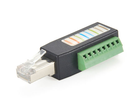 RJ45 Black Terminator Plug for KVM Console-serve, RJ45 DMX512 ...