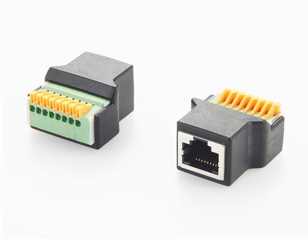 RJ45 Black Terminator Plug for KVM Console-serve, RJ45 DMX512 ...