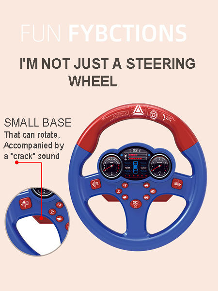 China Steering wheel Blue steering wheel simulation driving early ...