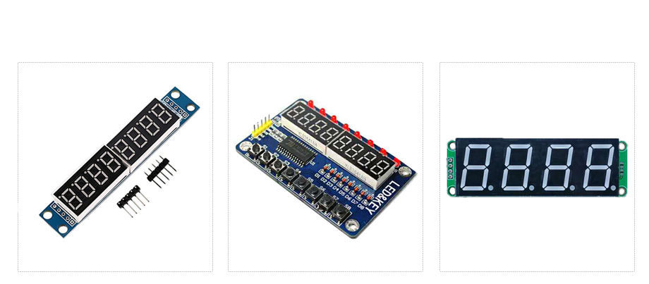 1 Bit 7 Segment Blue LED Display 1.0" Digital Tube Display Module with ...