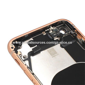 China Back housing assembly replacement for iphone 8 gold black housing ...