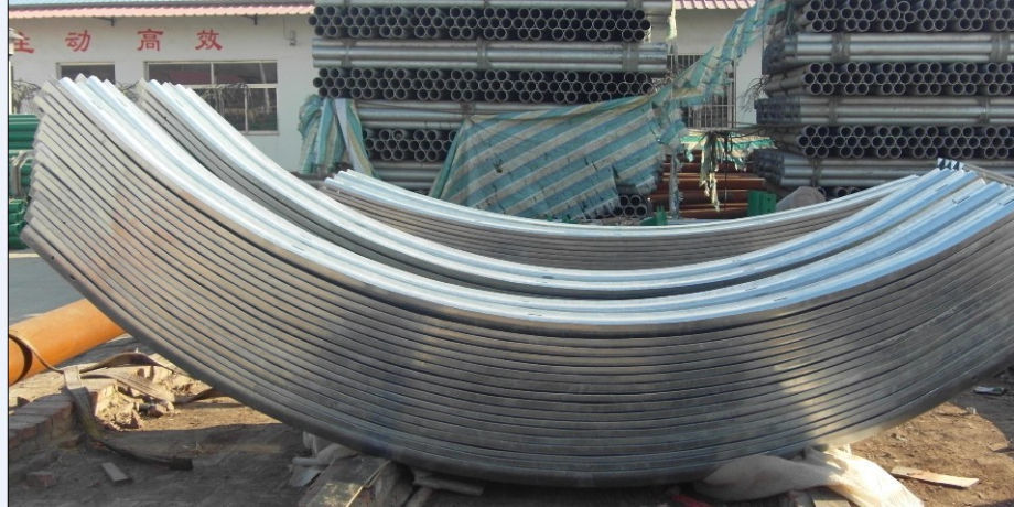 Curved Traffic Barrier Corrugated W Beam Steel Highway Guardrail, GI ...