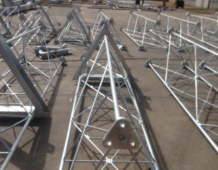 China Galvanized Lattice Steel Structure Power Transmission Steel Tower ...