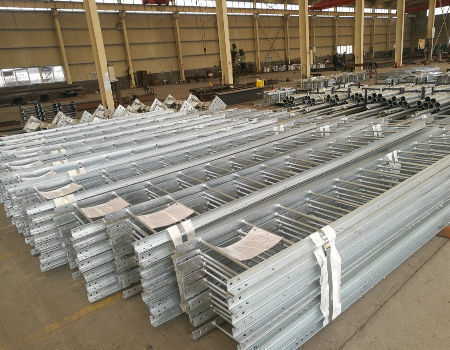 China Galvanized Lattice Steel Structure Power Transmission Steel Tower ...