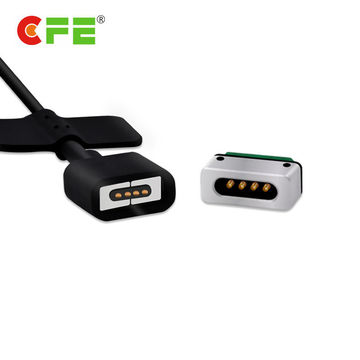 China Custom 4-pin male and female charging magnetic connector on ...
