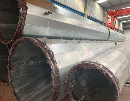 China Hot Galvanized Tubular Steel Wind Turbine Steel Tower,Wind Tower ...