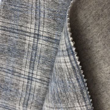China Double faced checked tweed wool fabric 80%wool,20%Nylon on Global ...