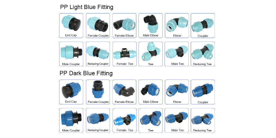 PP Compression Fitting Hydraulic Fitting Plastic PP Connectir PP Hose ...