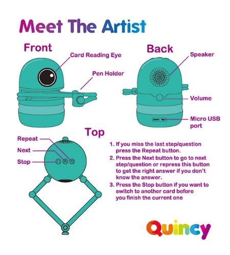 China Quincy electronic educational robot for 4 to 8 years old kids ...