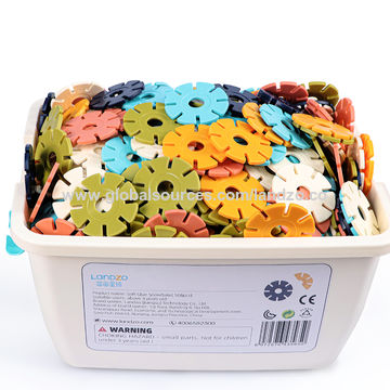 ChinaBuilding blocks brain flakes snow flakes educational toys kid toys ...