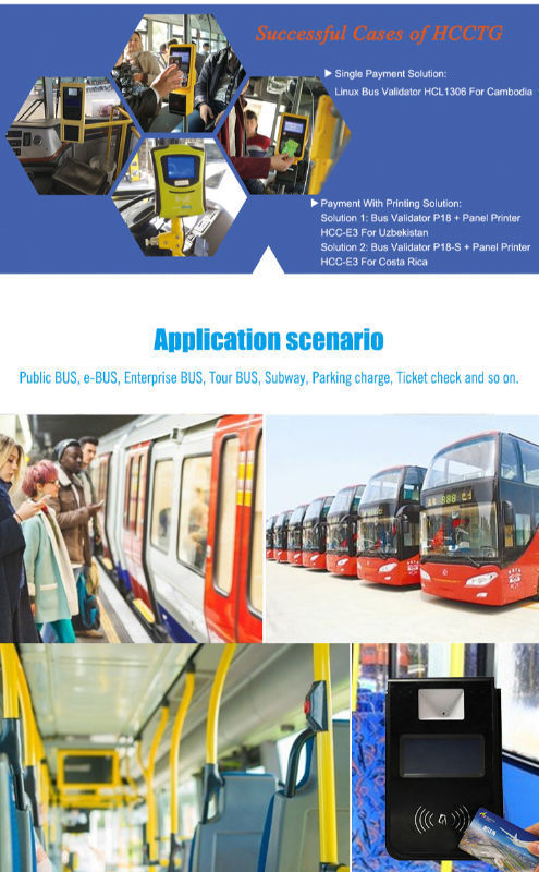 China City RFID Barcode POS Payment System Conductor Validator Bus ...