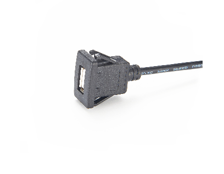 USB 3.0 Type A Snap-In Panel Mount Cable, Panel Mount Cable Snap-in ...