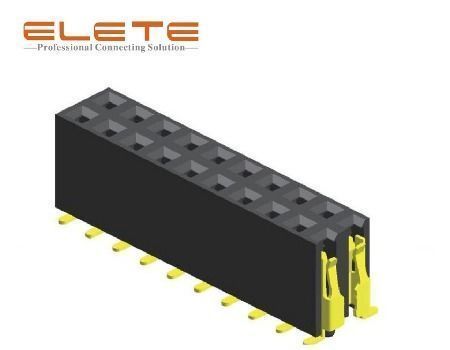 2.54mm Female Header,Dual Row,SMT Bottom Entry Type, PCB Connector, H=7 ...