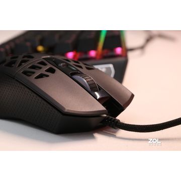 China Ultra Light Weight RGB Gaming Mouse With Holes Ergonomic Design ...