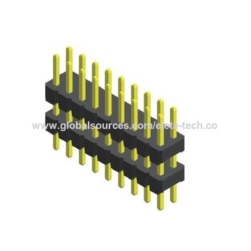 China 2.54mm Pin Header, Press-fit connector, Single row, 1*04pins, DIP ...