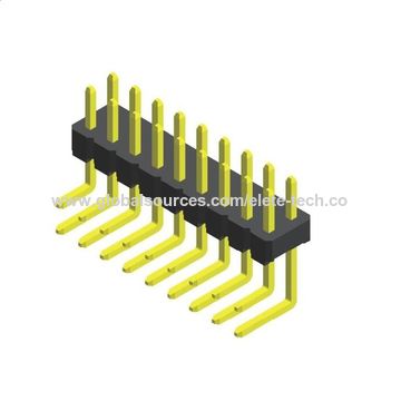 China 2.54mm Pin Header, Press-fit connector, Single row, 1*04pins, DIP ...
