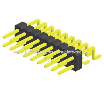 China 2.54mm Pin Header, Press-fit connector, Single row, 1*04pins, DIP ...
