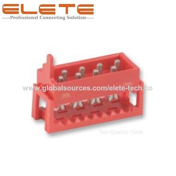 China 10 pin IDC connector, 2.54mm pitch, 10 position 2.54 mm 2 row IDC ...