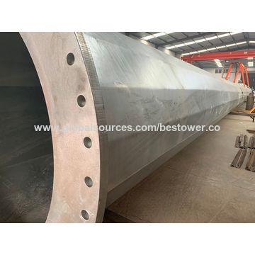 China Hot Galvanized Tubular Wind Power Flanges, Steel Tower, Wind ...