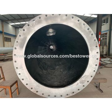 China Hot Galvanized Tubular Wind Power Flanges, Steel Tower, Wind ...