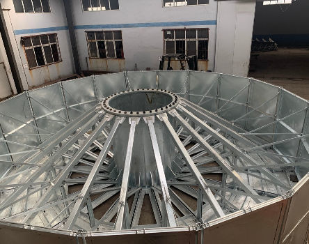 China Hot Galvanized Tubular Wind Power Flanges, Steel Tower, Wind ...