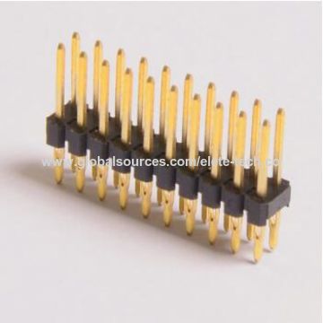 China 2.54mm Pitch Press-fit pin header, 02pins, right angle, tin ...