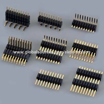 China 2.54mm Pitch Press-fit pin header, 02pins, right angle, tin ...