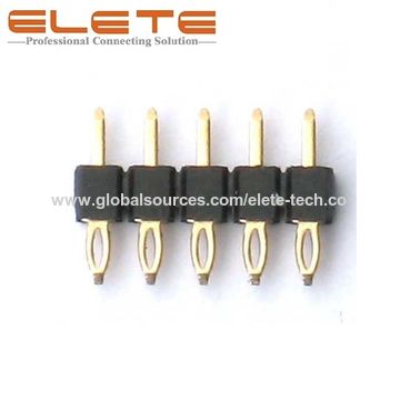 China 2.54mm Pitch Press-fit pin header, 02pins, right angle, tin ...