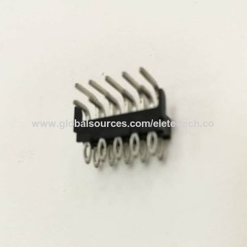 China 2.54mm Pitch Press-fit pin header, 02pins, right angle, tin ...