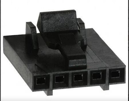 China 5 Position Rectangular Housing Connector Receptacle Black 0.100 ...