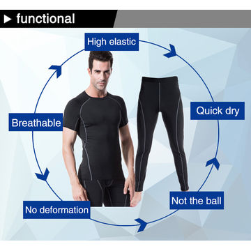 China Gym fitness men short sleeve t shirt & sweatpants custom ...
