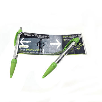 China Promotional Custom Logo Advertising Plastic Retractable Pull Out ...