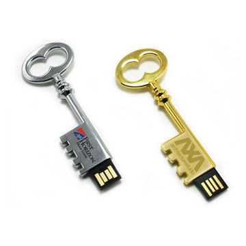 China Key-shaped USB Flash Drives, 64MB-128GB Capacity, Free Printing ...