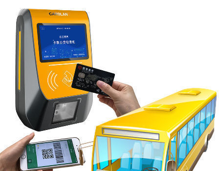China export smart card reader with 4G GPS onboard ticket scanner for ...