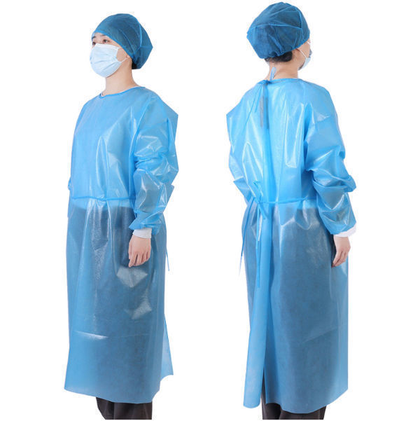 China Pp Pe Disposable Isolation Gown Aami Pb70 Level 2 Level 3 In