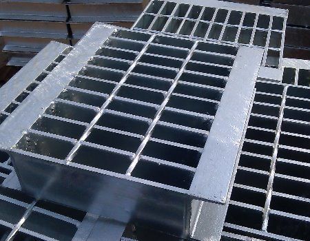 Steel grating, easy installation floor use self color 32x5 steel ...