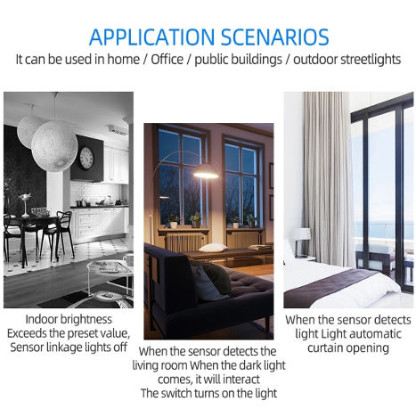 Zigbee Light Sensor Smart Illuminance Brightness Detector,Tuya, zigbee ...