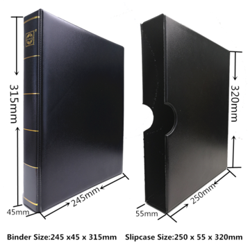 China Kintome Standard Vario 4 O-ring binder with slipcase leather ...