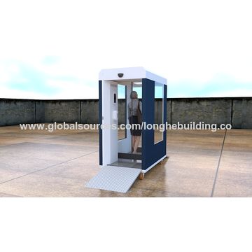 China Intelligent mobile body disinfection booth with hand sterilizer ...