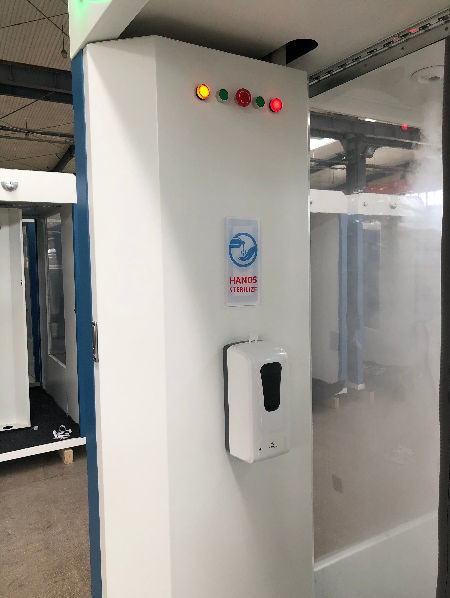 China Intelligent mobile body disinfection booth with hand sterilizer ...