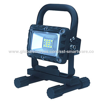 China 8W SMD Portable H stand LED Rechargeable work light dual color ...