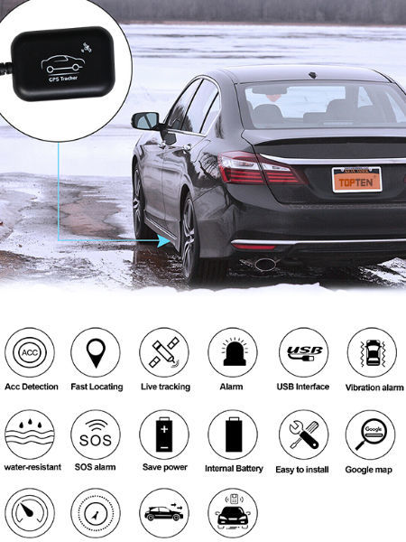 China Topten MT05 Motorcycle GPS tracker for tracking with offline data ...