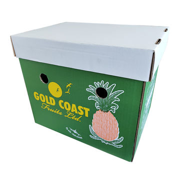 China Custom Logo Portable Polution Free Pineapple Carton Box Packaging ...