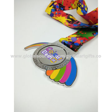 China Virtual fun run medal, rainbow runners medal virtual marathon ...